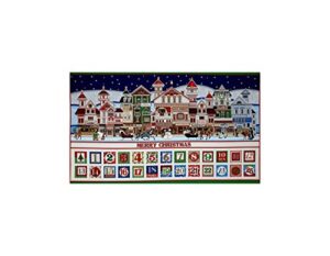 quilting treasures santa coming to town advent calendar 24 in. panel multi fabric