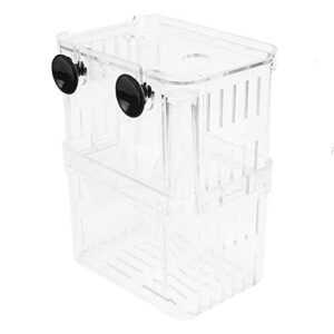 petzilla in-tank aquarium breeder box for fish tank, breeding incubator for small fish hatchery, acrylic divider for shrimp clownfish aggressive fish injured fish (small)