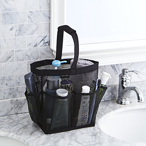 Deluxe Mesh Shower Tote - TUSK Storage - Black