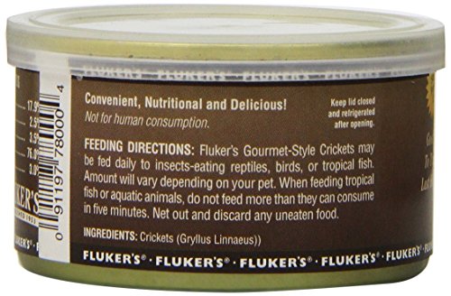 Fluker's Gourmet Canned Crickets 1.2oz (3 Pack)