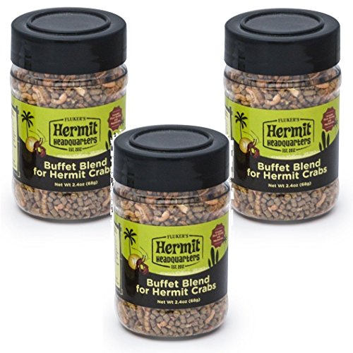 Flukers Buffet Blend for Hermit Crabs, 2.4-Ounce (3 Pack)