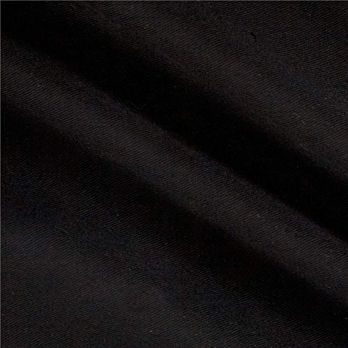 Polyester/Cotton Twill Black, Fabric by the Yard