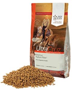 ultracruz equine psyllium fiber supplement for horses, 10 lb, pellet (32 day supply)