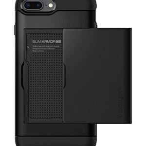 Spigen Slim Armor CS Designed for iPhone 8 Plus Case (2017) / Designed for iPhone 7 Plus Case (2016) - Black