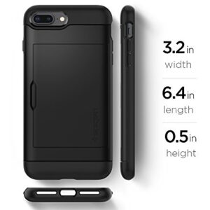 Spigen Slim Armor CS Designed for iPhone 8 Plus Case (2017) / Designed for iPhone 7 Plus Case (2016) - Black