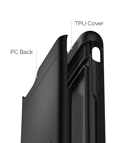 Spigen Slim Armor CS Designed for iPhone 8 Plus Case (2017) / Designed for iPhone 7 Plus Case (2016) - Black