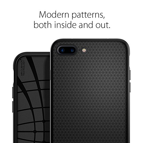 Spigen Liquid Air Armor Designed for iPhone 8 Plus Case (2017) / Designed for iPhone 7 Plus Case (2016) - Black