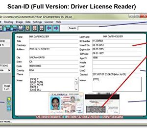 Duplex Driver License Scanner with Age Verification (w/Scan-ID Full Version, for Windows)