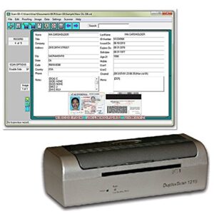 Duplex Driver License Scanner with Age Verification (w/Scan-ID Full Version, for Windows)