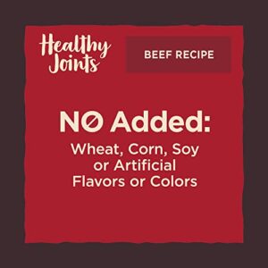 Wellness CORE Healthy Joints Crunchy Dog Treats (Previously Marrow Roasts), Natural Grain-Free Treats, Made with Real Meat, No Artificial Flavors (Beef, 8-Ounce Bag)