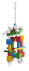 prevue pet products 60955 bodacious bites crazy legs bird toy, multicolor