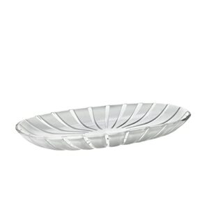 guzzini grace transparent 15 x 7.5 inch serving tray