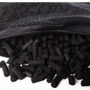 Aquapapa 1 lb Activated Charcoal Carbon Pellets in Free Mesh Media Bag for Aquarium Fish Pond Tank Canister Filter