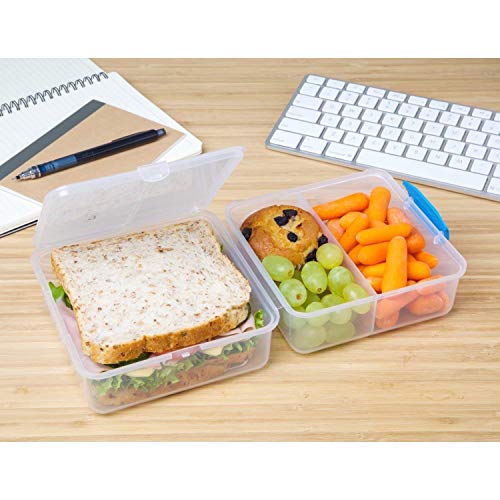 Sistema To Go Collection Lunch Cube, 47.3 oz./1.4 L, Clear/Blue