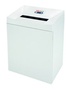 hsm pure 530 strip-cut; shreds up to 30 sheets; 21-gallon capacity continuous operation shredder