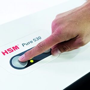 HSM Pure 530 Strip-Cut; shreds up to 30 sheets; 21-Gallon Capacity Continuous Operation Shredder