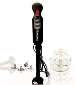 swiss diamond sdmix02usa jet mix immersion blender, 15.5, black