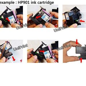 Ink Cartridge Clamp Pumping Refill Tool Compatible for HP 21 22 60 61 56 57 74 75 901 121 300 PG40 67XL 662XL 664XL 60XL 61XL 62XL 63XL 64XL 65XL 92XL 94XL 901XL