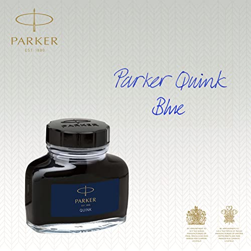 Parker Fountain Pen Liquid Bottled Quink Ink, 57 ml, in a Box - Blue