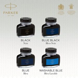 Parker Fountain Pen Liquid Bottled Quink Ink, 57 ml, in a Box - Blue