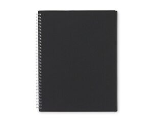 blue sky smart notes professional notebook, wire-o binding, 8.5" x 11", black (14713)