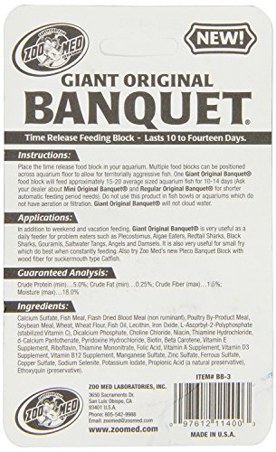 Zoo Med Laboratories Giant Banquet Block Feeder (3 Pack)