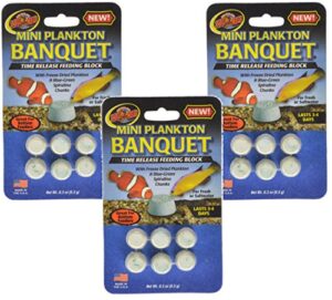 zoo med laboratories plankton banquet block feeder mini (3 pack)