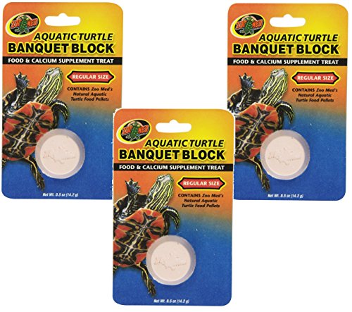 (3 Pack) Zoo Med Aquatic Turtle Banquet Blocks