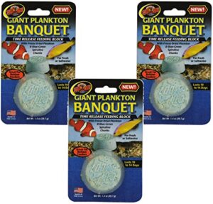 zoo med laboratories plankton banquet block feeders - giant size (3 pack)