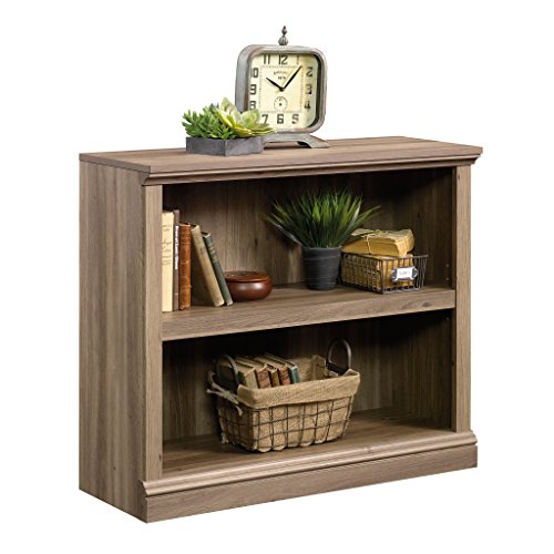 Sauder 2-Shelf Bookcase, Salt Oak finish