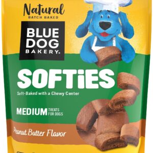 Blue Dog Bakery Natural Dog Treats, Softies, Peanut Butter Flavor, 16.2oz Bag, 1 Bag