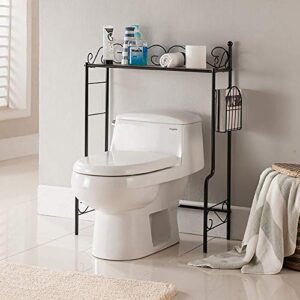 k and b furniture co inc k&b over the toilet shelf black