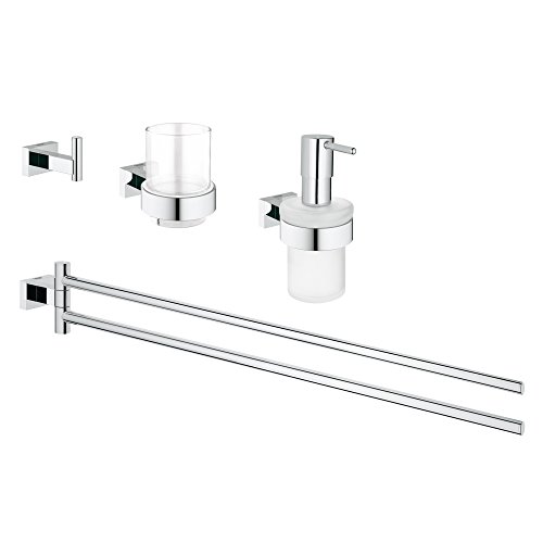 Grohe 40847001 Essentials Cube Acc.Set Master 4-in1, Starlight Chrome