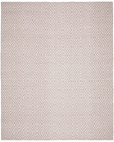 SAFAVIEH Montauk Collection Area Rug - 10' x 14', Grey & Ivory, Handmade Trellis Cotton, Ideal for High Traffic Areas in Living Room, Bedroom (MTK811A)