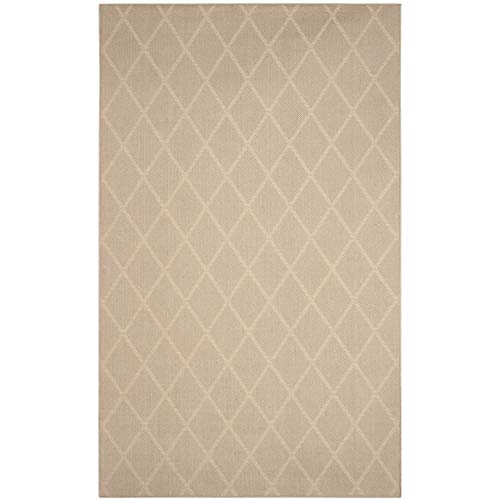 SAFAVIEH Palm Beach Collection Accent Rug - 4' x 6', Seagrass, Handmade Jute, Ideal for High Traffic Areas in Entryway, Living Room, Bedroom (PAB514A)