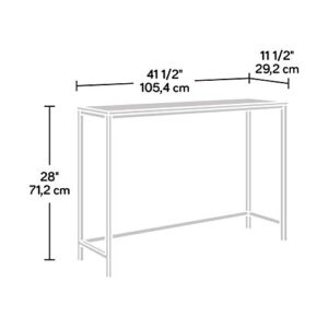 Sauder North Avenue Sofa Table, L: 41.50" x W: 11.50" x H: 28.03", Charter Oak finish