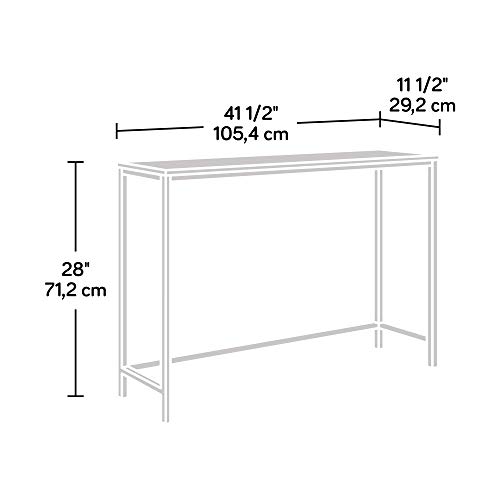 Sauder North Avenue Sofa Table, L: 41.50" x W: 11.50" x H: 28.03", Charter Oak finish