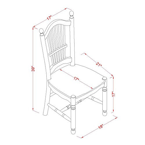 East West Furniture Dover 9 Piece Room Furniture Set Includes a Rectangle Wooden Table with Butterfly Leaf and 8 Kitchen Dining Chairs, 42x78 Inch, Linen White