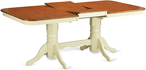 East West Furniture NAQU9-WHI-W, 9 Pieces