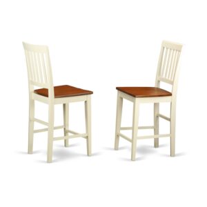 East West Furniture Dining Set, YAVN3-WHI-W