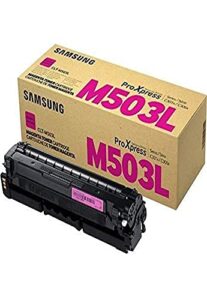 hp samsung electronics clt-m503l high-yield toner, magenta (su284a)