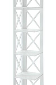 Convenience Concepts Oxford 5 Tier Corner Bookcase, White