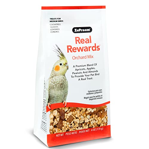 Real Rewards Orchard Mix Medium Bird Treats By Zupreem 6 OZ