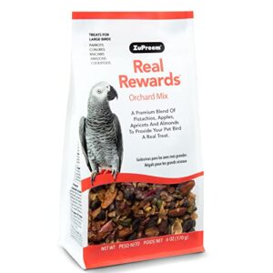 zupreem real rewards orchard mix large bird treats 6 oz