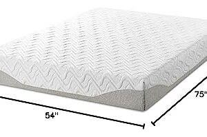 Best Price Mattress 9" Gel Infused Memory Foam Mattress, Full, White