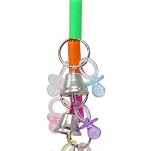 Bonka Bird Toys 1857 Tinker Bell Bird Toy Parrot cage Toys Cages Cockatiel Parakeet Caique Lovebird parrotlet. Made in USA.