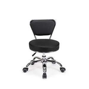 salon nail pedicure stool pedicure chair dayton black pneumatic, adjustable, rolling salon furniture & equipment