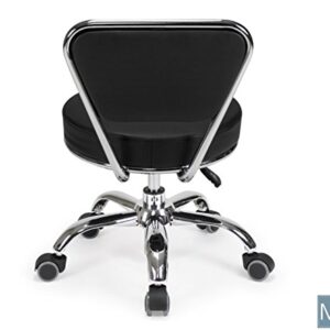 Salon Nail Pedicure Stool Pedicure Chair DAYTON BLACK Pneumatic, Adjustable, Rolling Salon Furniture & Equipment