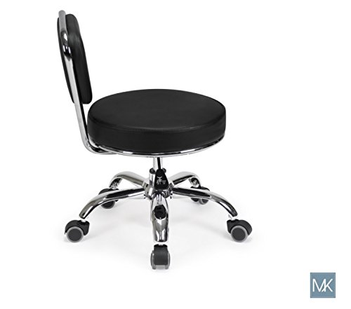 Salon Nail Pedicure Stool Pedicure Chair DAYTON BLACK Pneumatic, Adjustable, Rolling Salon Furniture & Equipment