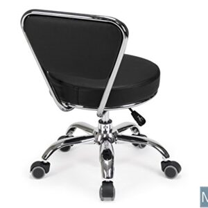 Salon Nail Pedicure Stool Pedicure Chair DAYTON BLACK Pneumatic, Adjustable, Rolling Salon Furniture & Equipment